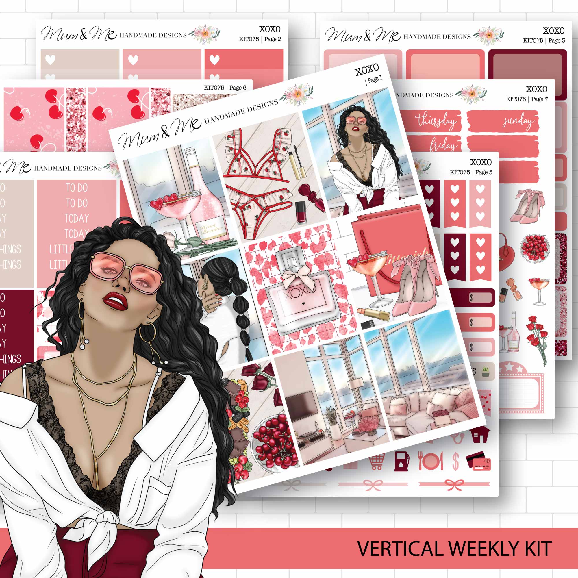 A variety of planner sticker kits to suit Erin Condren, Lime Weekly ...