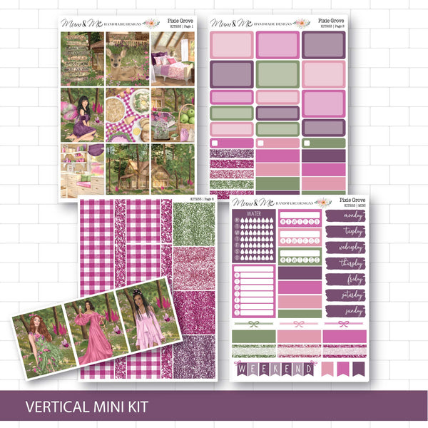 Pixie Grove Planner Stickers, Mini Kit Planner Stickers, Pixie Stickers for Erin Condren ...