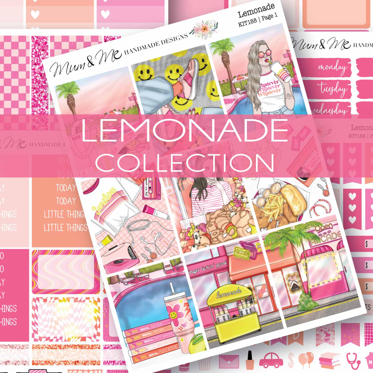 Lemonade Planner Sticker Kit for lots of different planners. – Kat ...