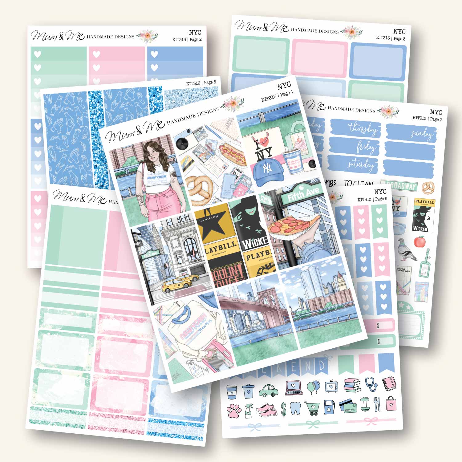 NYC Planner Sticker Travel Kit for your Planners and Journals – Kat ...
