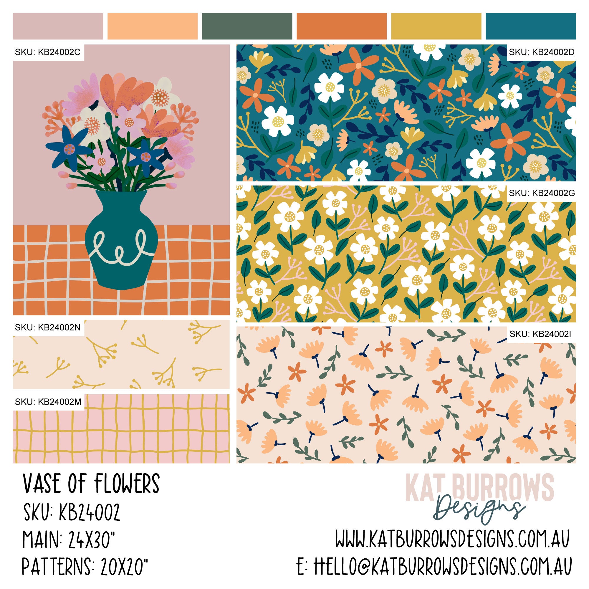 Vase of Flowers – Kat Burrows Designs