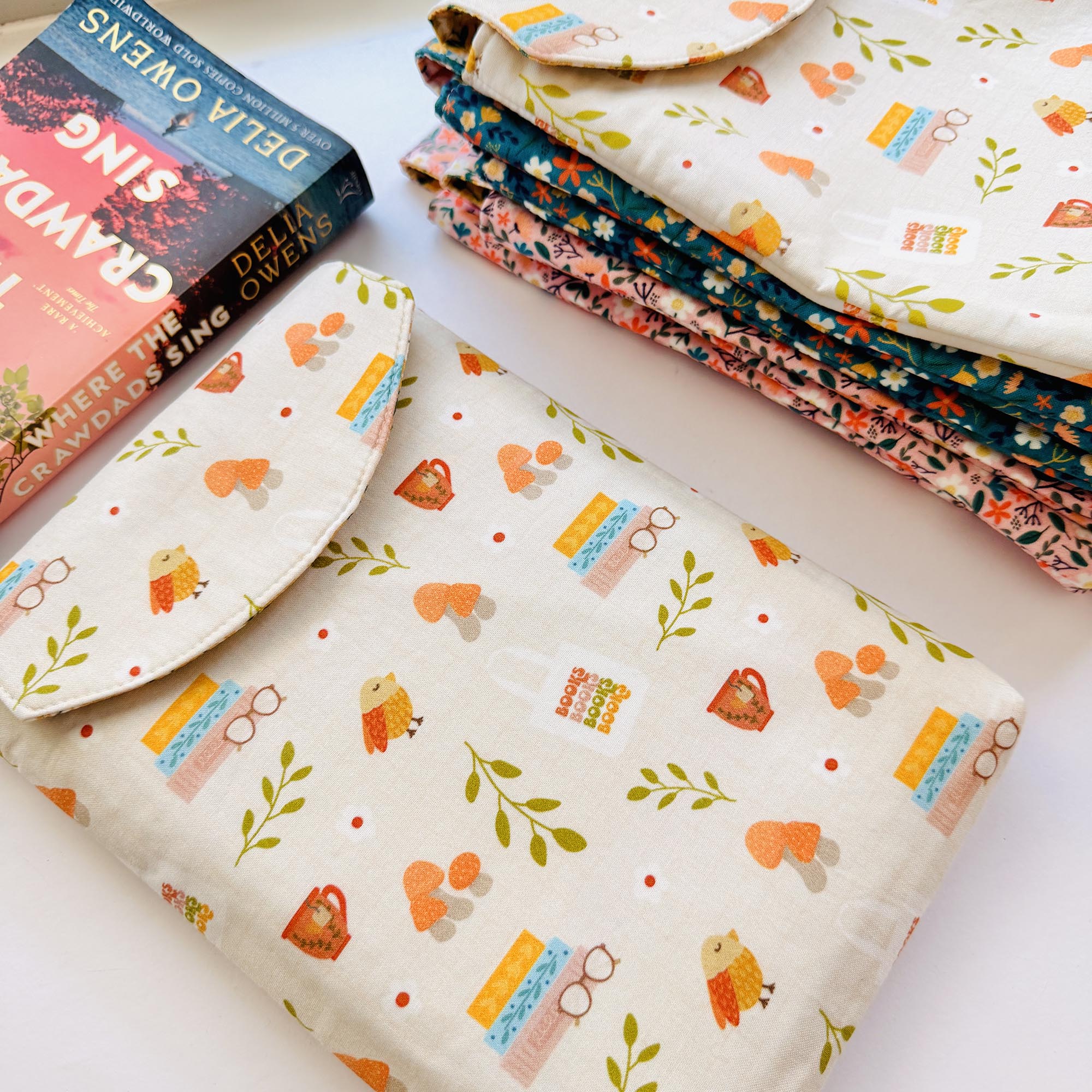 Fabric Book Sleeves to protect your books, kindle and your planners ...