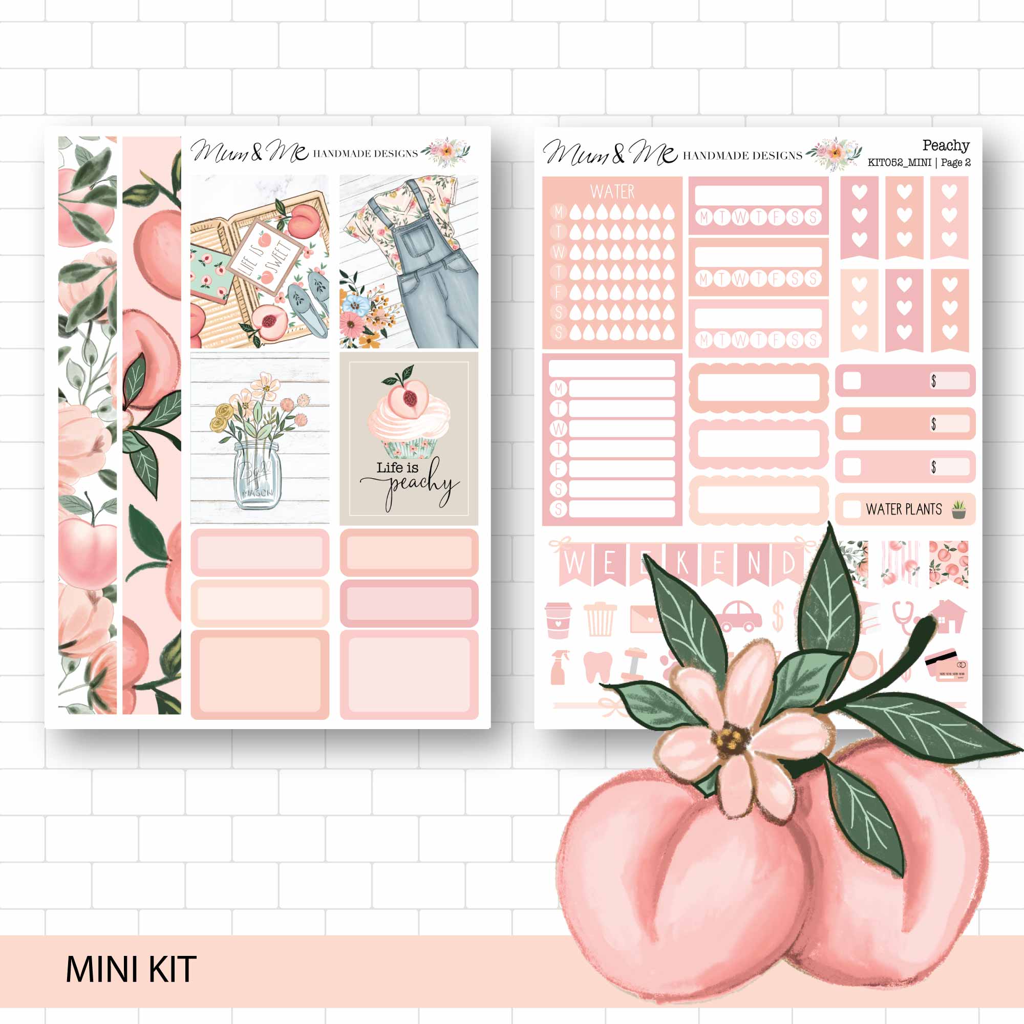 Mini Kits Planner Stickers for the Erin Condren Vertical Planner – Kat ...