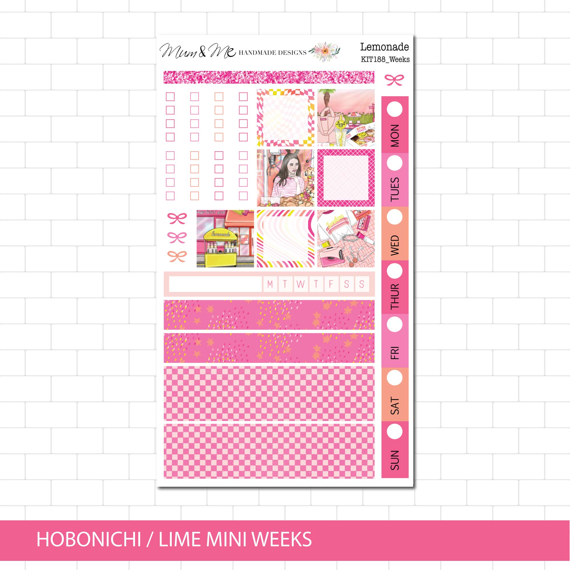 Hobonichi / Lime Mini Weeks – Kat Burrows Designs