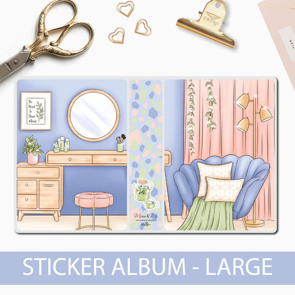 Unwind Large Sticker Album to store Planner Stickers, Unwind Sticker ...