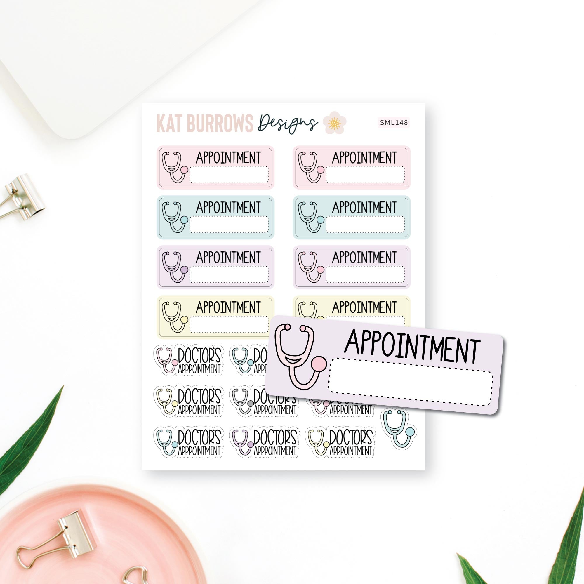 Doctor's Appointment Planner Stickers, Doctor Stickers for The Happy ...