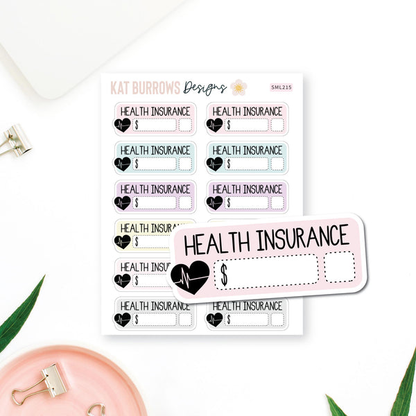Health Insurance Planner Stickers, Insurance Stickers for planners ...