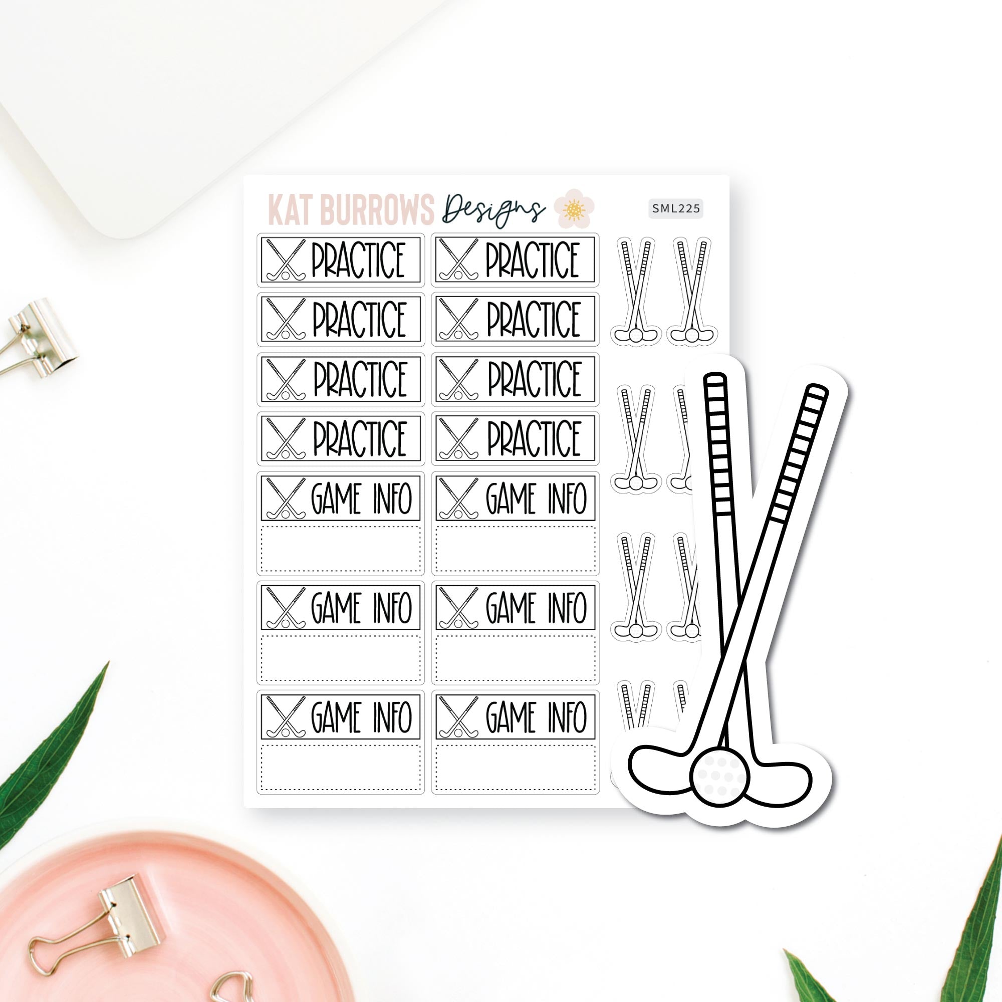 Field Hockey Planner Stickers for your Happy Planner, Erin Condren ...