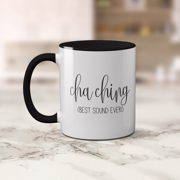 Mug: Cha Ching – Kat Burrows Designs