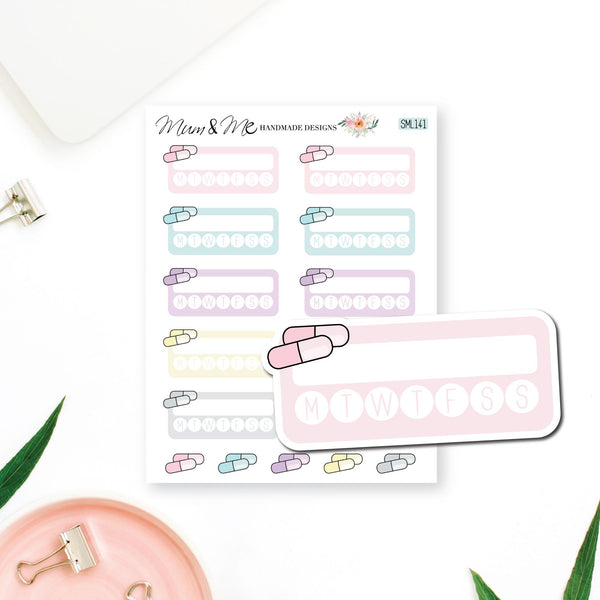 Medicine Tracker Planner Stickers, Medicine Stickers for The Happy ...